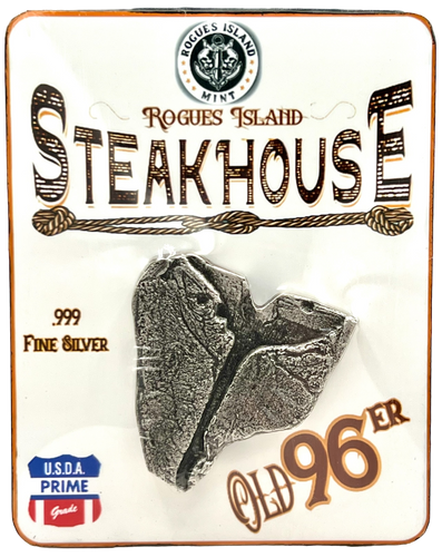 Rogue's Island Steakhouse Old 96er T-Bone Steak Poured 2.7 oz Silver ...