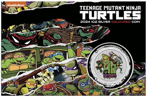 2024 Tuvalu Teenage Mutant Ninja Turtles TMNT 1 oz Silver Colorized ...