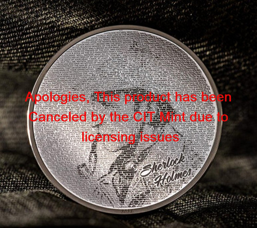 SHERLOCK Typefaces 1 Oz Silver Coin 5$ Cook Islands 2023 | Gold ...