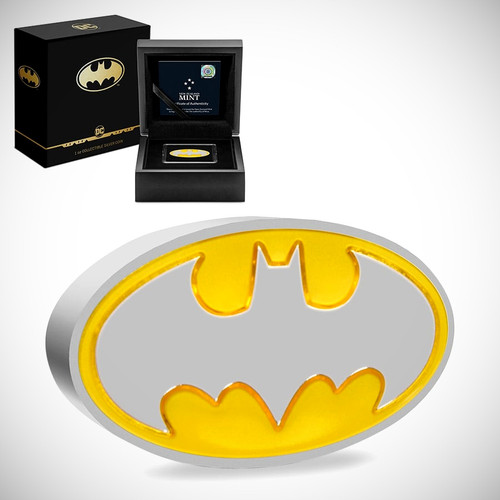 DC Comics - Batman Logo Shaped 1oz .999 Silver Coin $2 Niue 2021 | Gold ...