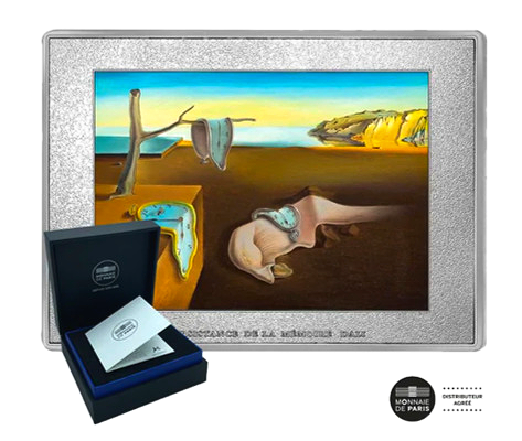 THE PERSISTENCE OF MEMORY - SALVADOR DALI - 250€ 1/2 KG SILVER COLORED ...