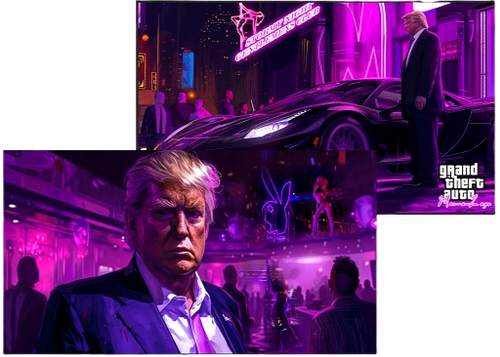Grand Theft Auto: Mar-A-Lago Stormy Night Gentlemen's Club Colorized 1 ...