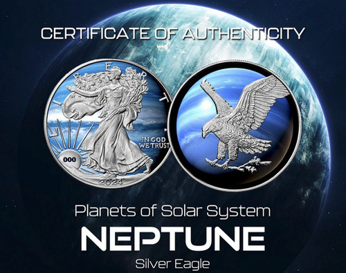 2024 Neptune Silver Eagle - Planets of the Solar System Series 1oz ...