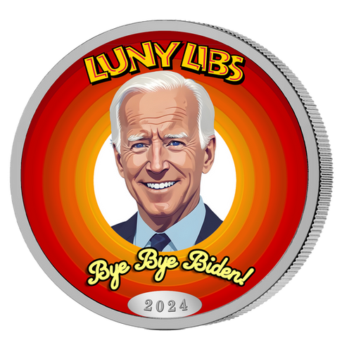 2024 Red State Mint Bye Bye Biden Colorized 1 oz Silver Round | Gold ...