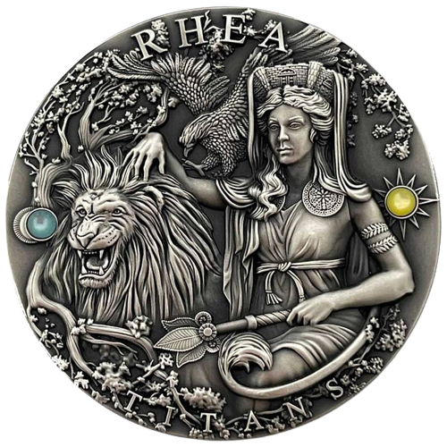 RHEA Greek Titans 2 Oz Silver Coin 2$ Niue 2022 | Gold & Silver Canada