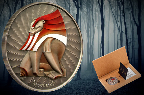 SASQUATCH World of Cryptids series 1 oz .999 Silver Coin Niue 2023 ...