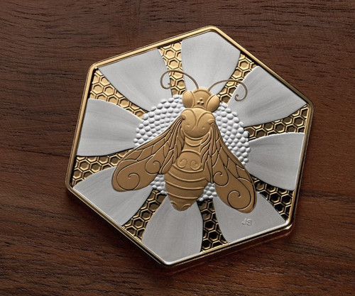 Nature’s Delight Honey Bee 1 Oz Fine Silver Coin 20$ Canada 2025 | Gold ...