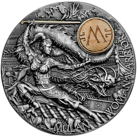 MULAN Woman Warrior 2 Oz Silver Coin 5$ Niue 2021 | Gold & Silver Canada
