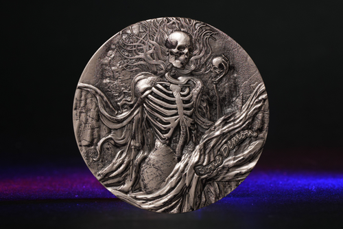 Bone Demon - 2oz .999 High Relief Silver Coin - 2000 Francs CFA ...