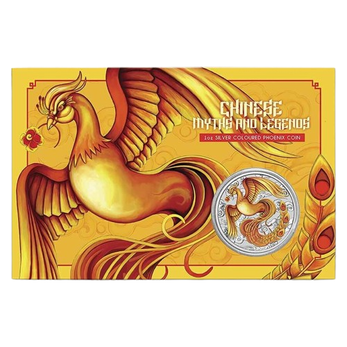 Chinese Myths & Legends Phoenix Red & Gold In Card | Gold & Silver Canada