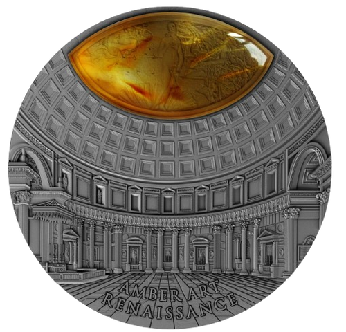 2017 $5 Renaissance Series Amber Art 2oz Silver Coin | Gold & Silver Canada
