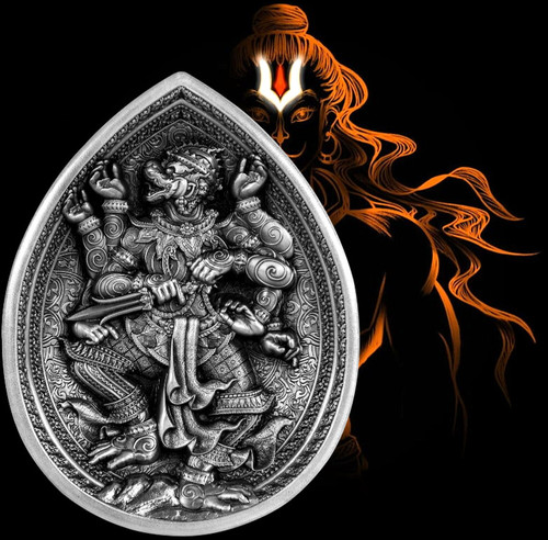 Hanuman 1 oz 999 Fine Silver Coin – Chad 2023 – 5000 Francs CFA | Gold ...