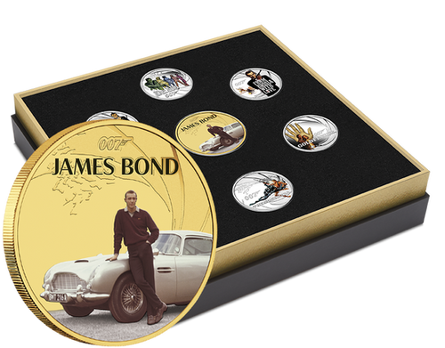 2024 James Bond – Sean Connery 7-coin Silver Proof Coin Set | Gold ...