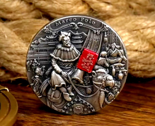 MARCO POLO - FAMOUS EXPLORERS - 2 oz .999 Silver $5 Niue 2022 | Gold ...