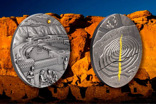 Chaco Culture Sun Dagger – Equinox & Solstice 2oz .999 Silver $10 Palau ...