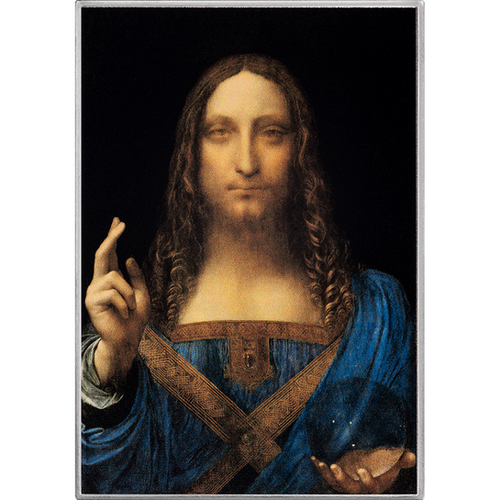 Salvator Mundi, Leonardo da Vinci : Art Gallery 1oz .999 Silver ...