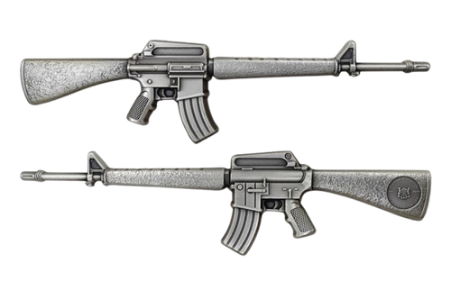 History's Greatest Firearms M16 Rifle 2 oz Silver Coin 10000 Francs ...