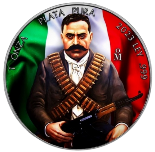 2023 1 oz Mexican Libertad Emiliano Zapata AK-47 Mexican Flag Colorized ...