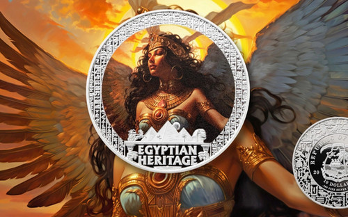 Isis - Egyptian Heritage series - 1oz .999 Silver Coin $10 Liberia 2025 ...