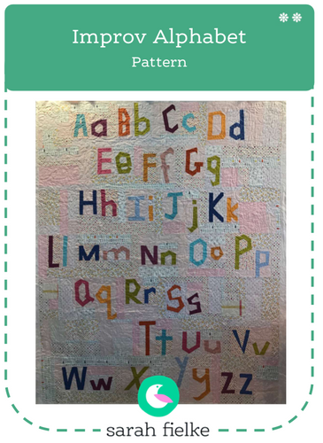 Improv Alphabet pattern (PDF) - starter to online class | Sarah Fielke