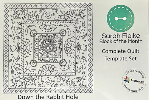 Down The Rabbit Hole Full Quilt Template Set