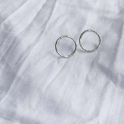 Mini Mottled Stud Hoops | Crefftarian