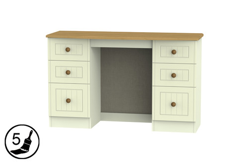 Solent 6 Drawer Kneehole Dressing Table | Busbridge Furniture