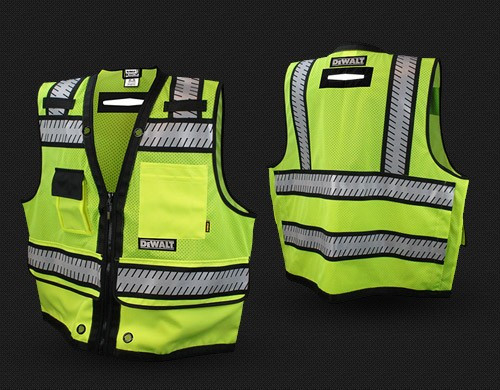 DEWALT DSV521 CLASS 2 HEAVY DUTY SURVEYOR VEST | UNIFORMS AND SAFETY ...