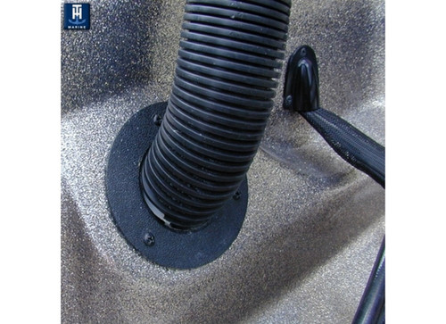 TH Marine Rigging Flange, Fits 2” ID Hose, Black | setiawest