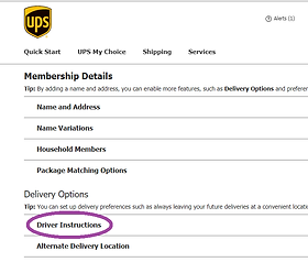 ups label instructions