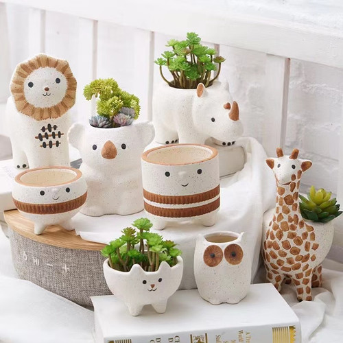GP365 | Minigarden cute animal pots |cute pots | 7 styles | minigarden