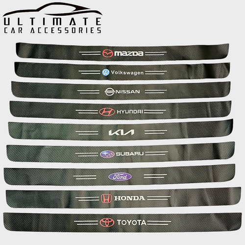 3D Carbon Fiber Car Trunk Guard Plate Sticker | Ultimate Car Accessories