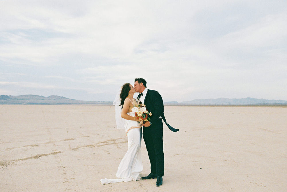 Desert Elopement outside of Las Vegas on Film