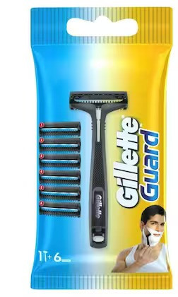 Buy Gillette Guard Shaving Blade 5 & Razor | Vasudev Commodity
