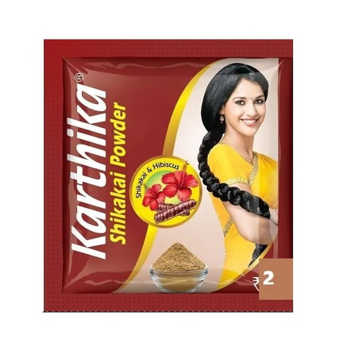 Karthika Shikakai Powder sachets (Pack of 60) | karthika