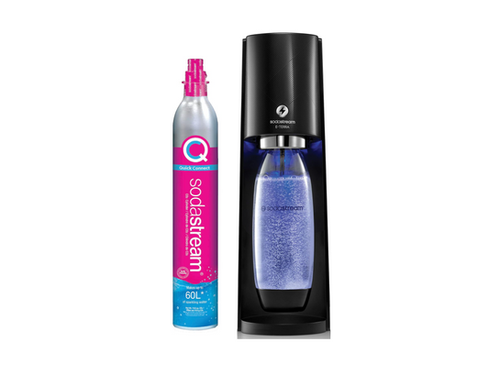 SodaStream E-Terra Electric Sparkling Water Maker Start Kit, Black ...