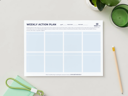 Weekly Action Plan Sheet | Timewise