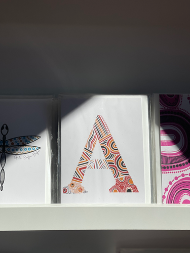 A Initial Greeting Card | Little Black Duck