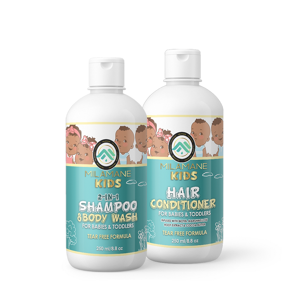 Kids & Babies Shampoo & Conditioner Bundle | MILA MANE