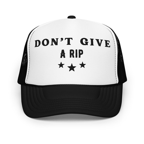 Don’t Give A Rip Hat - Black Letter | CarnivoreRay