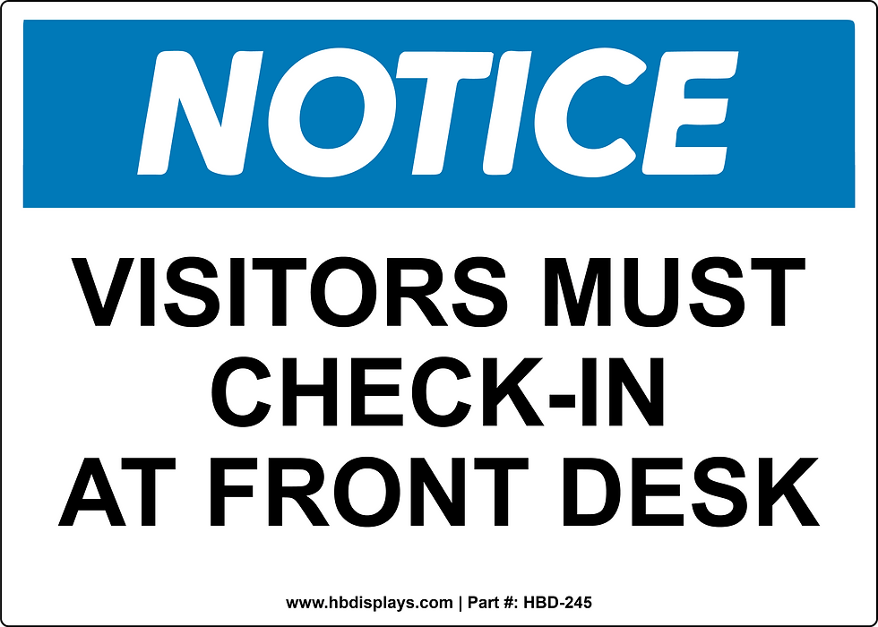 Safety Signs & Notices | HB Displays