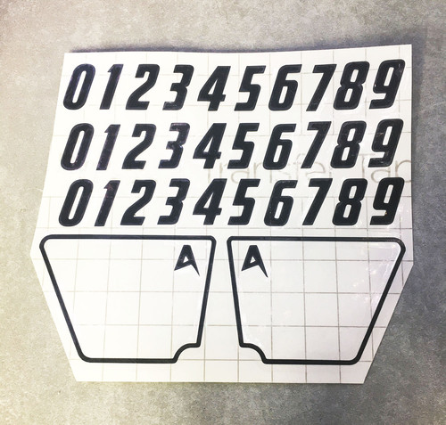NUMBER PLATE VINYL SHEET | AMALGAM RC
