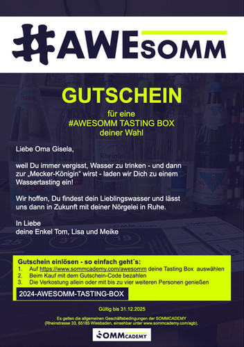 Gutschein #AWESOMM TASTING BOX | SOMMCADEMY
