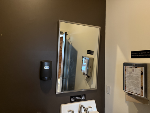 24" x 36" Fixed Tilt Plate Glass Mirror | tastemoldova