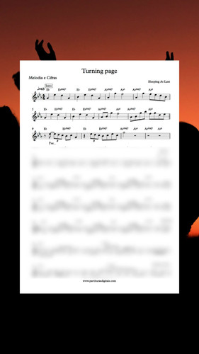 Turning page - Sleeping at last | Partituras Digitais