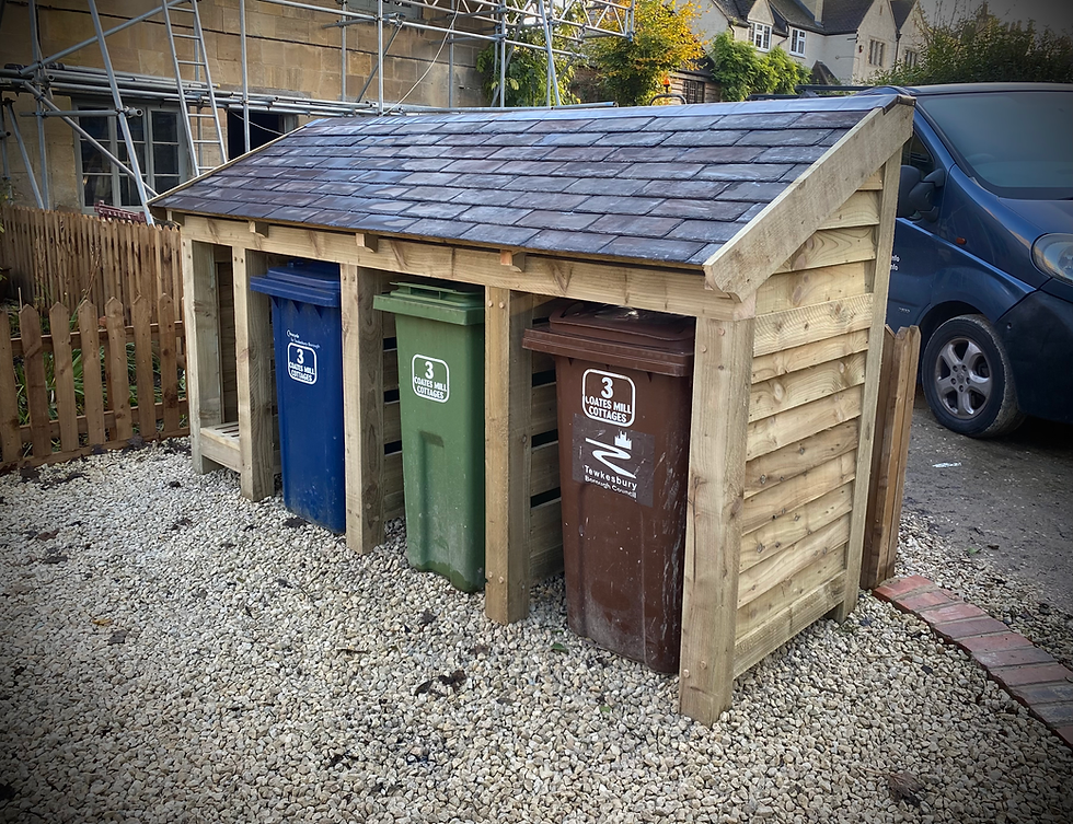The Bakewell - Open Fronted Triple Bin Store and Log Store | Artisan ...