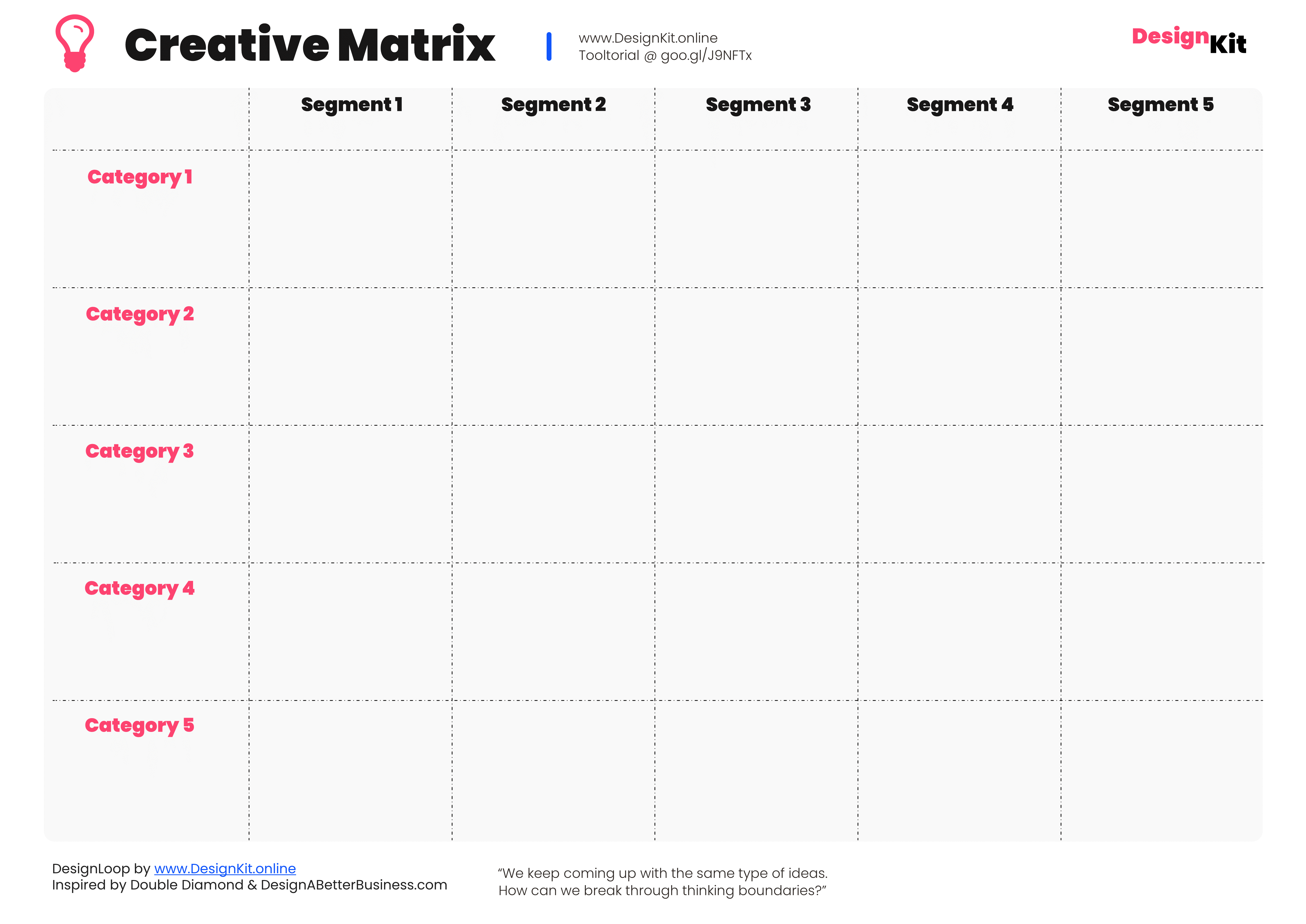 DesignKit: Creative Matrix