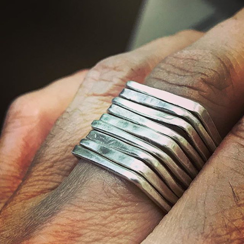 Individual Square Wave Rings | Joy Annett Designs