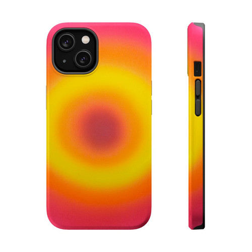 MagSafe "pink lemonade aura" airbrush iPhone case | CamAir Cases