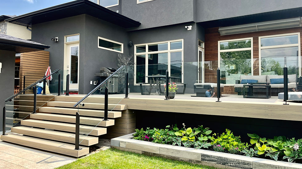 Topless Glass Railings | Calgary | Heritage Deck & Rail